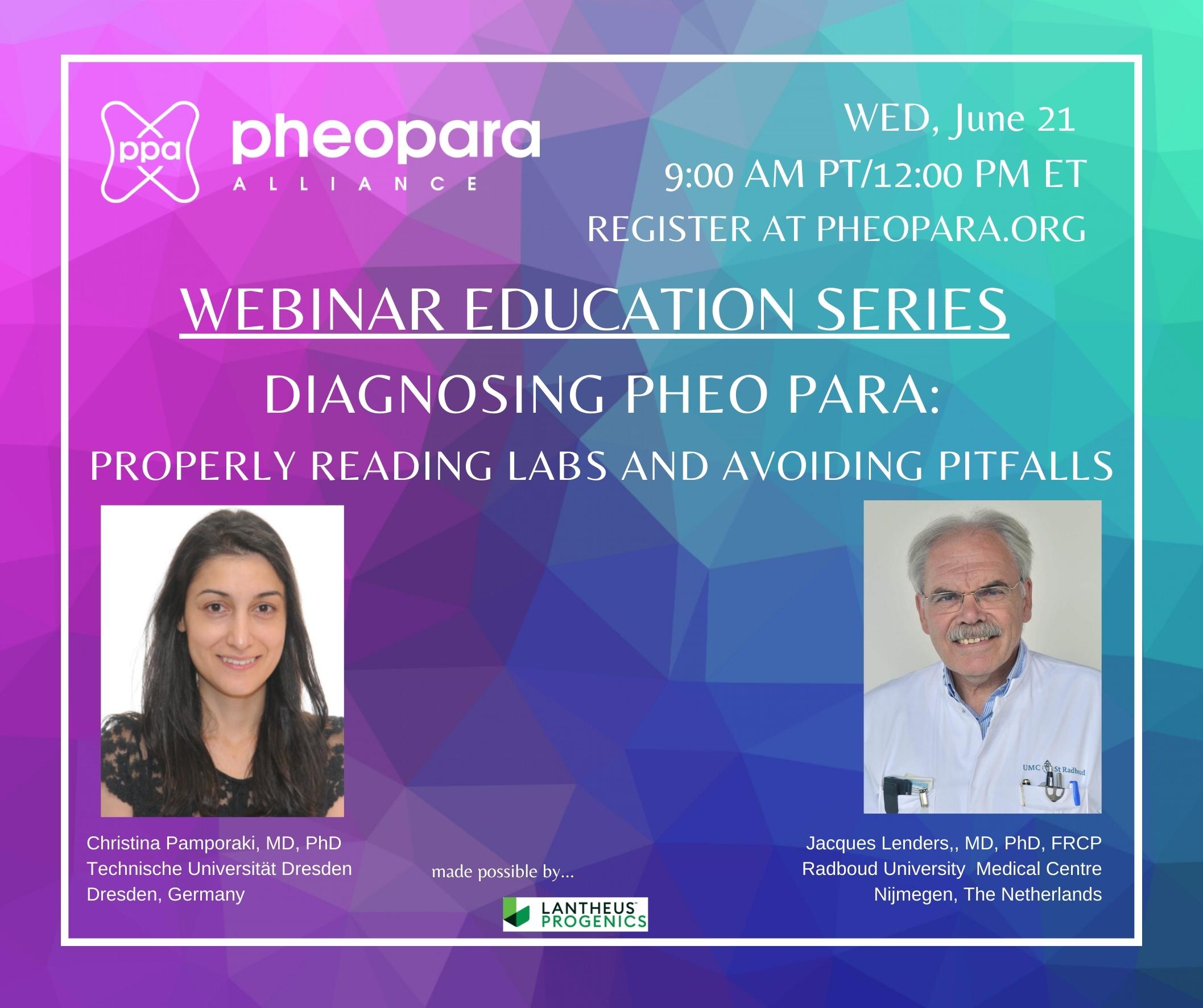 Educational Webinar Series - Diagnosing Pheo Para: Properly Reading ...